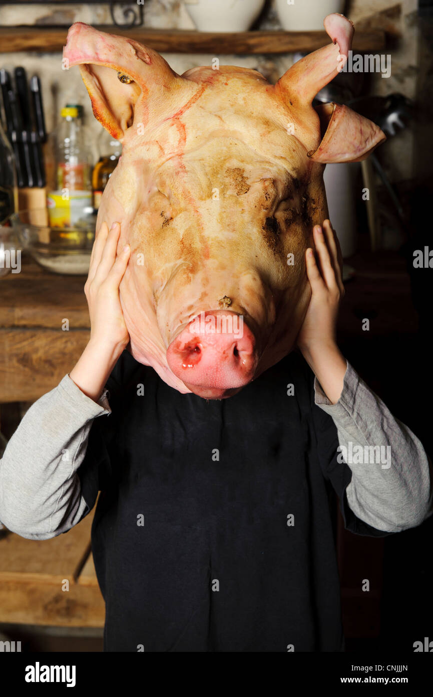Man Pig Head High Resolution Stock Photography and Images - Alamy