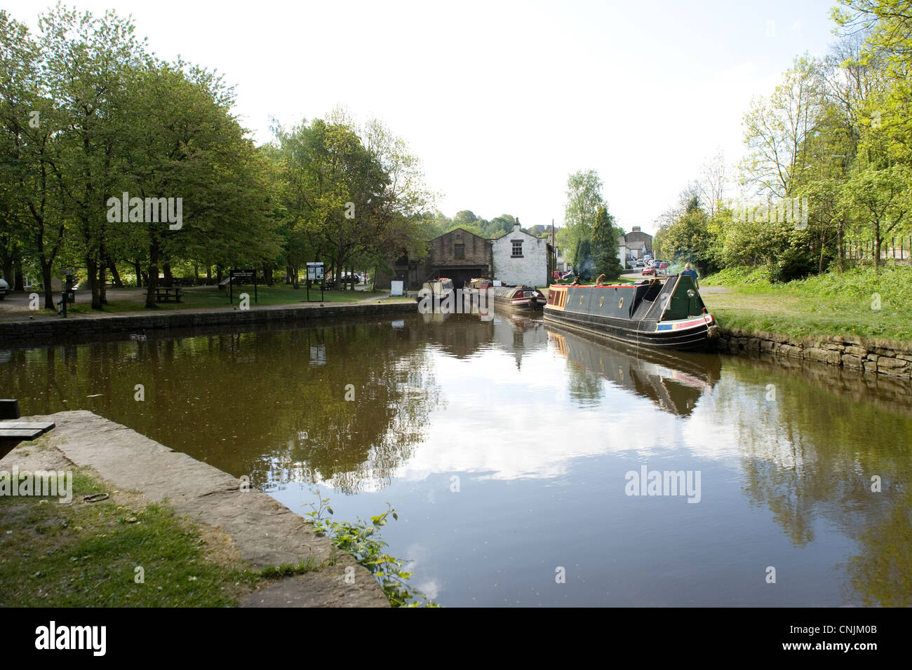 Bugsworth Canal Basin in Whaley Bridge in Derbyshire Stock Photo - Alamy