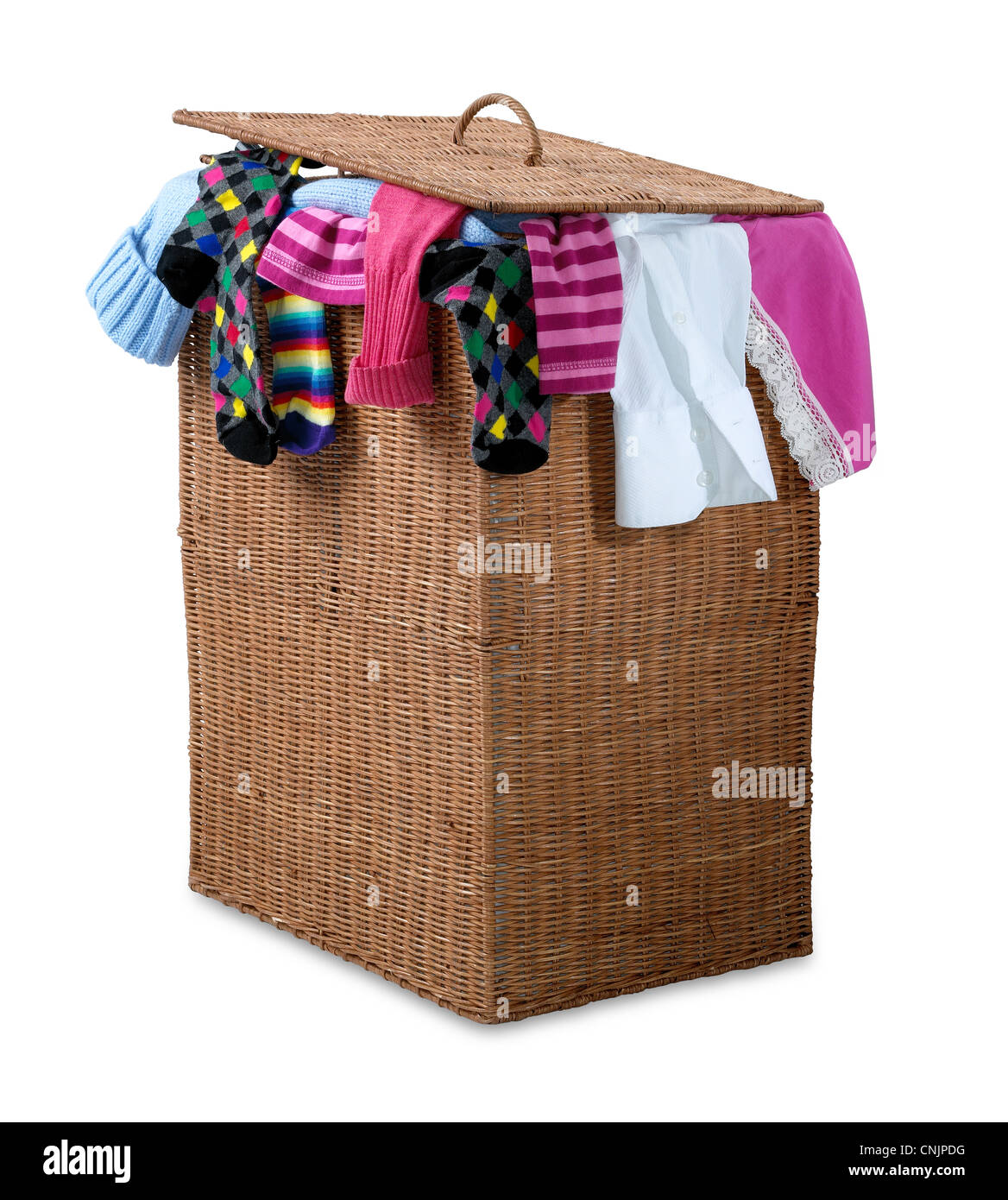Put Dirty Clothes In Hamper Clipart