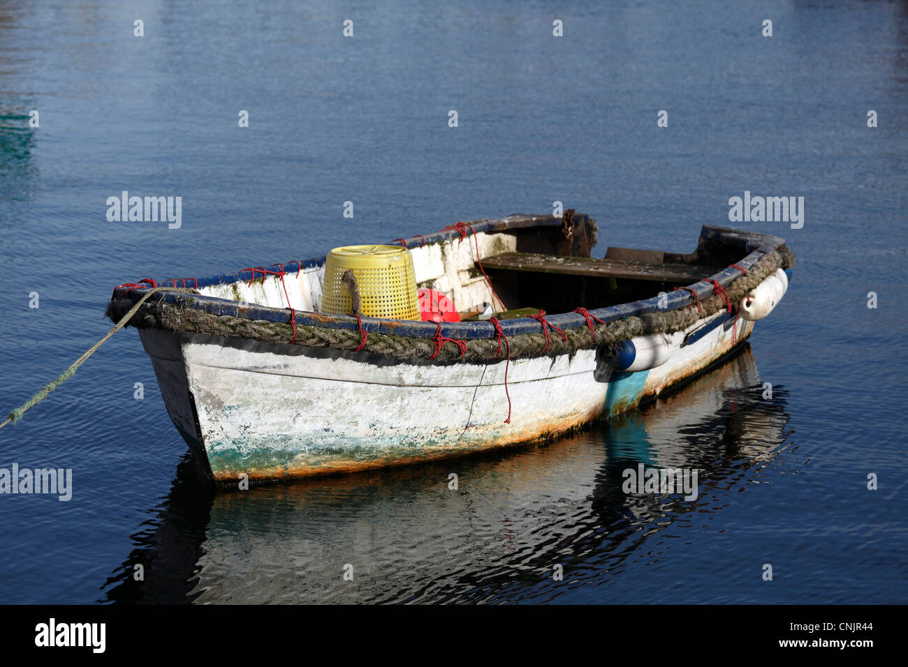 inshore fishing boats in Polperro Harbour, Cornwall Stock Photo - Alamy