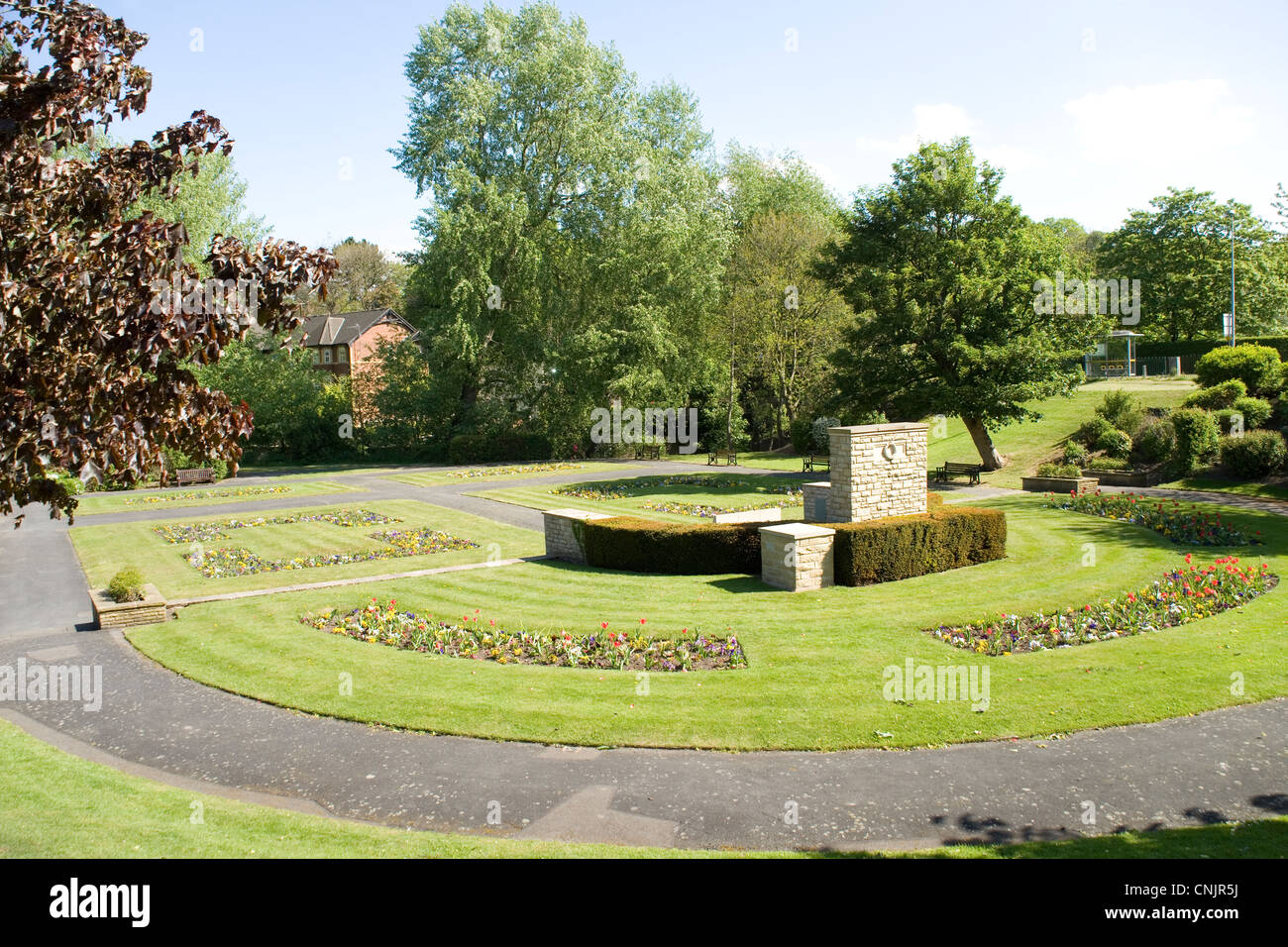 War Memorial garden in Wilmslow in Cheshire Stock Photo - Alamy