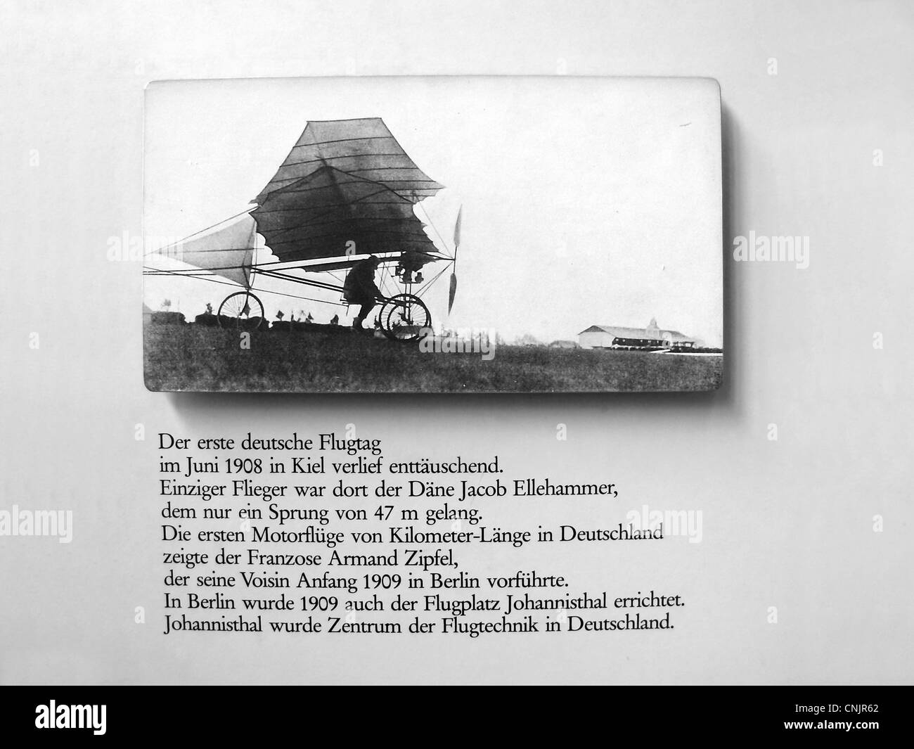 The first German Flight 1908 in Kiel Germany Munich German Museum ...
