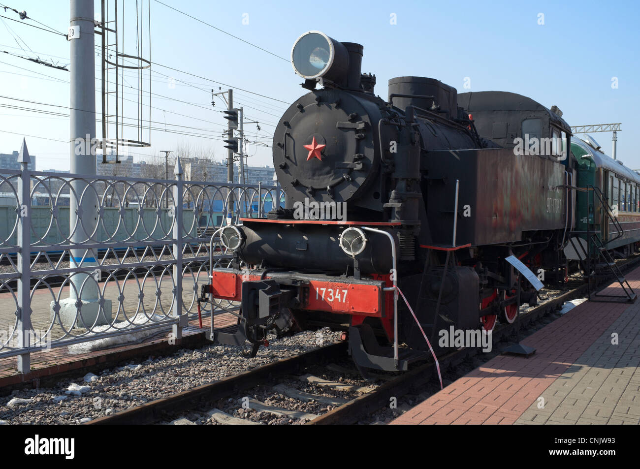 Russian steam locomotive 9P-17347. Built in 1953 Stock Photo - Alamy