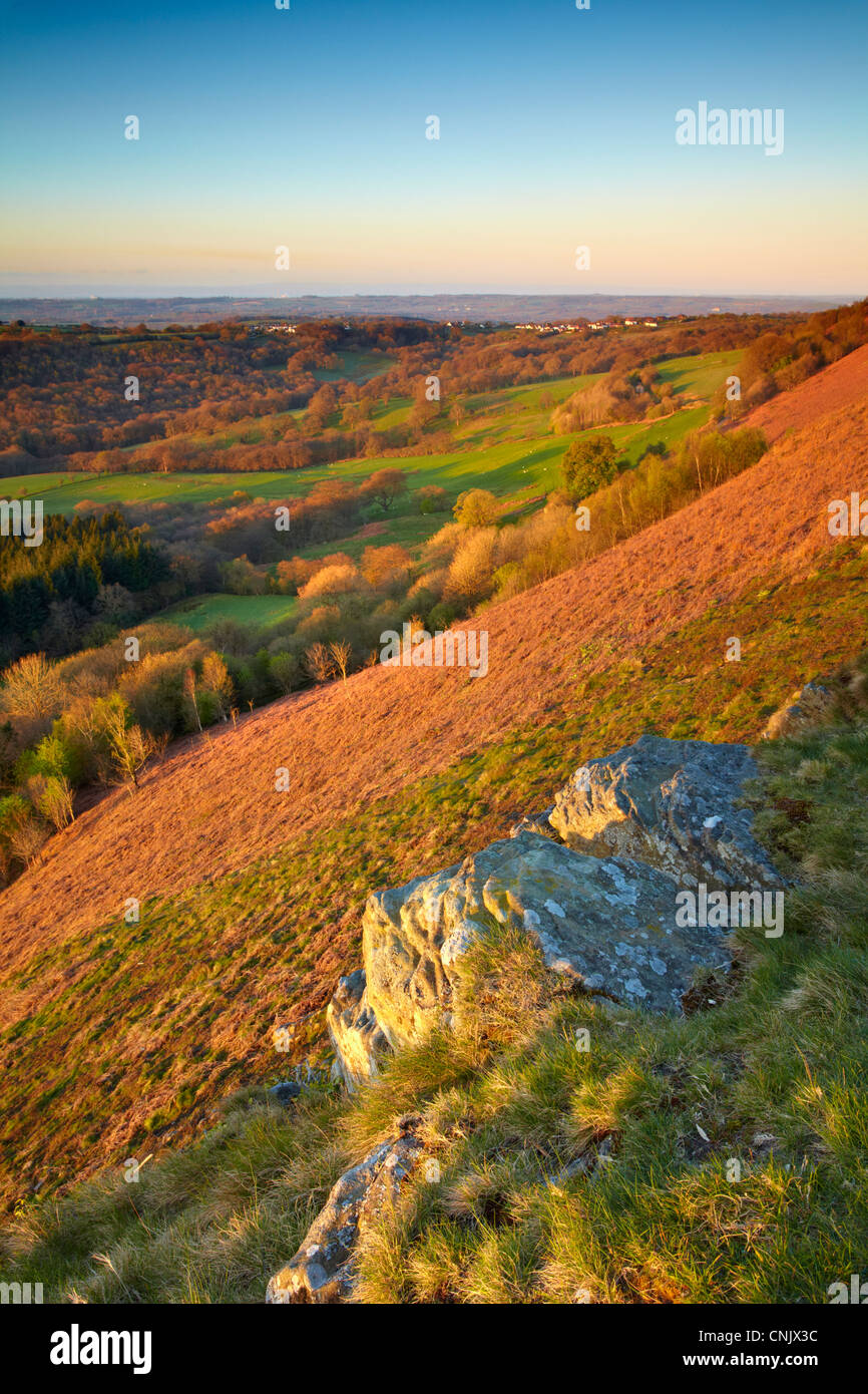 The view from the Garth Mountain, looking south west over Pentyrch ...
