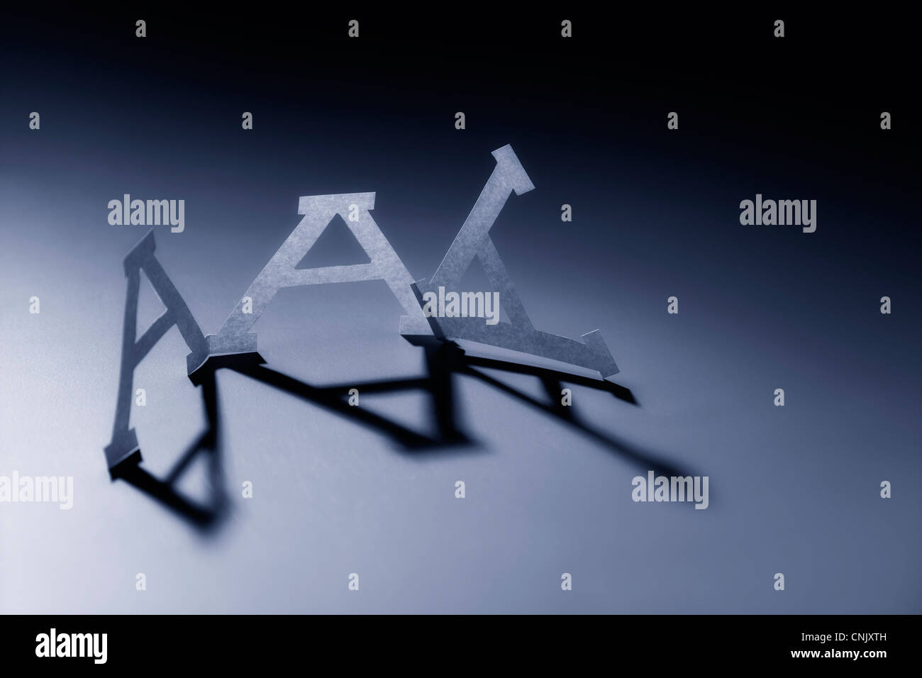 Symbol: Triple A rating is instable Stock Photo - Alamy