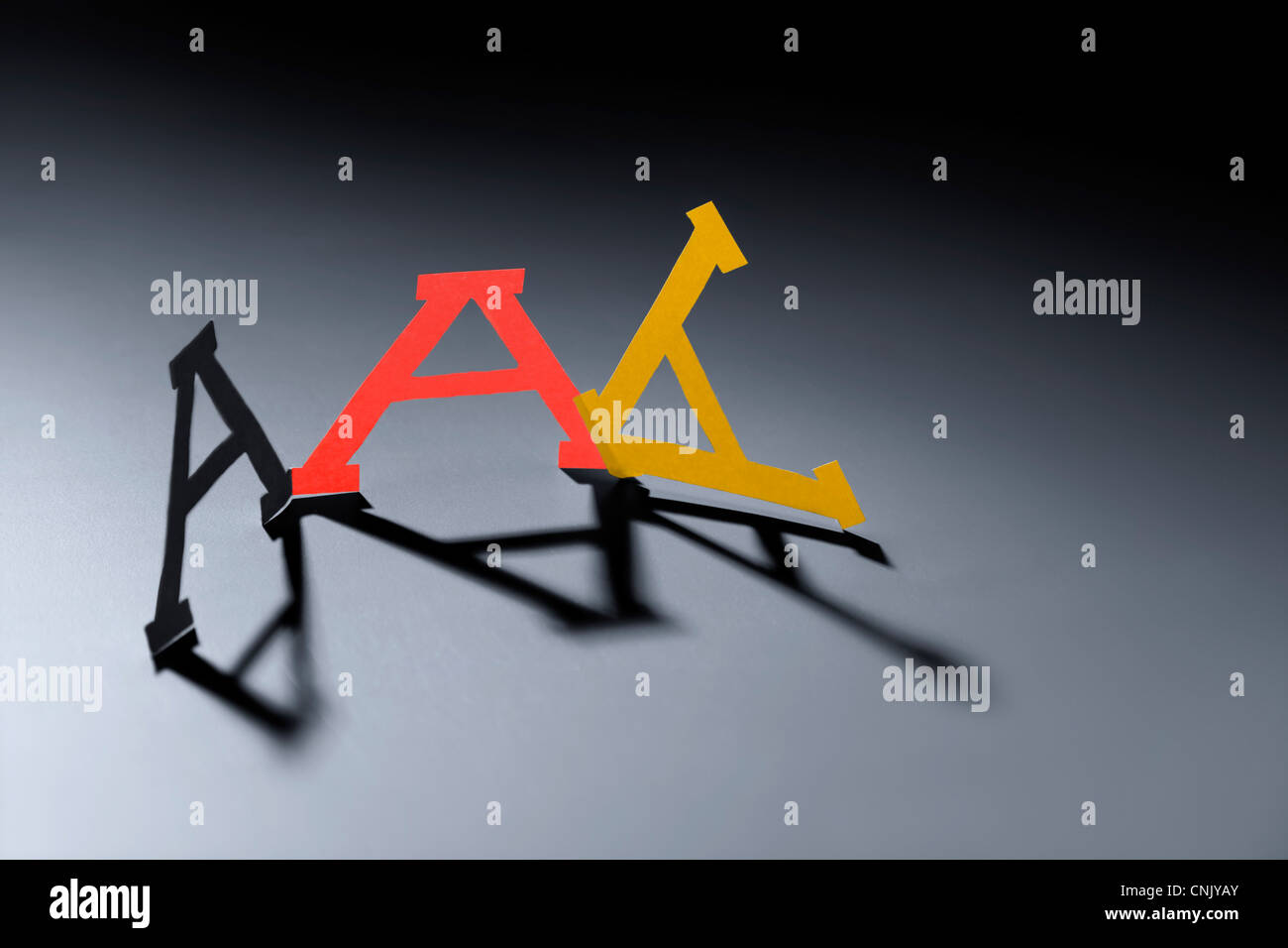 Symbol: Triple A rating for Germany is instable Stock Photo - Alamy