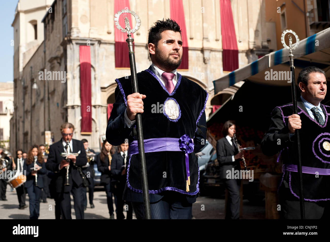 Palermo, Sicily, Italy - Procession during Holy Friday Easter ...