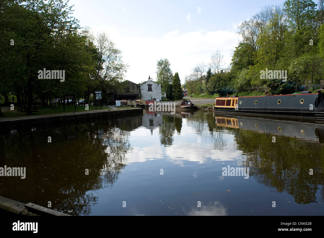 Bugsworth Canal Basin in Whaley Bridge in Derbyshire Stock Photo - Alamy