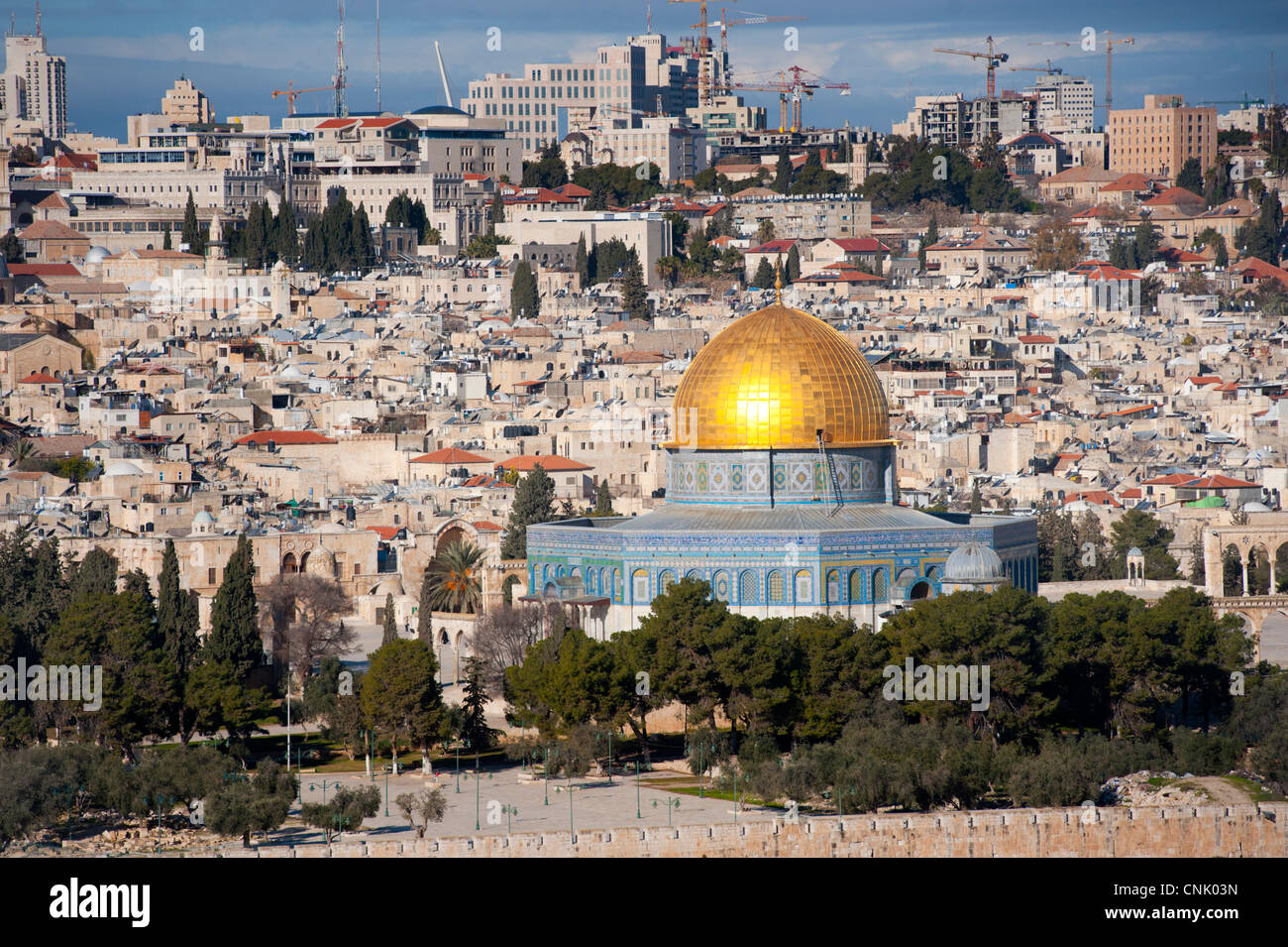 Middle East Israel Old Jerusalem Temple Mount - Dome of the Rock ...