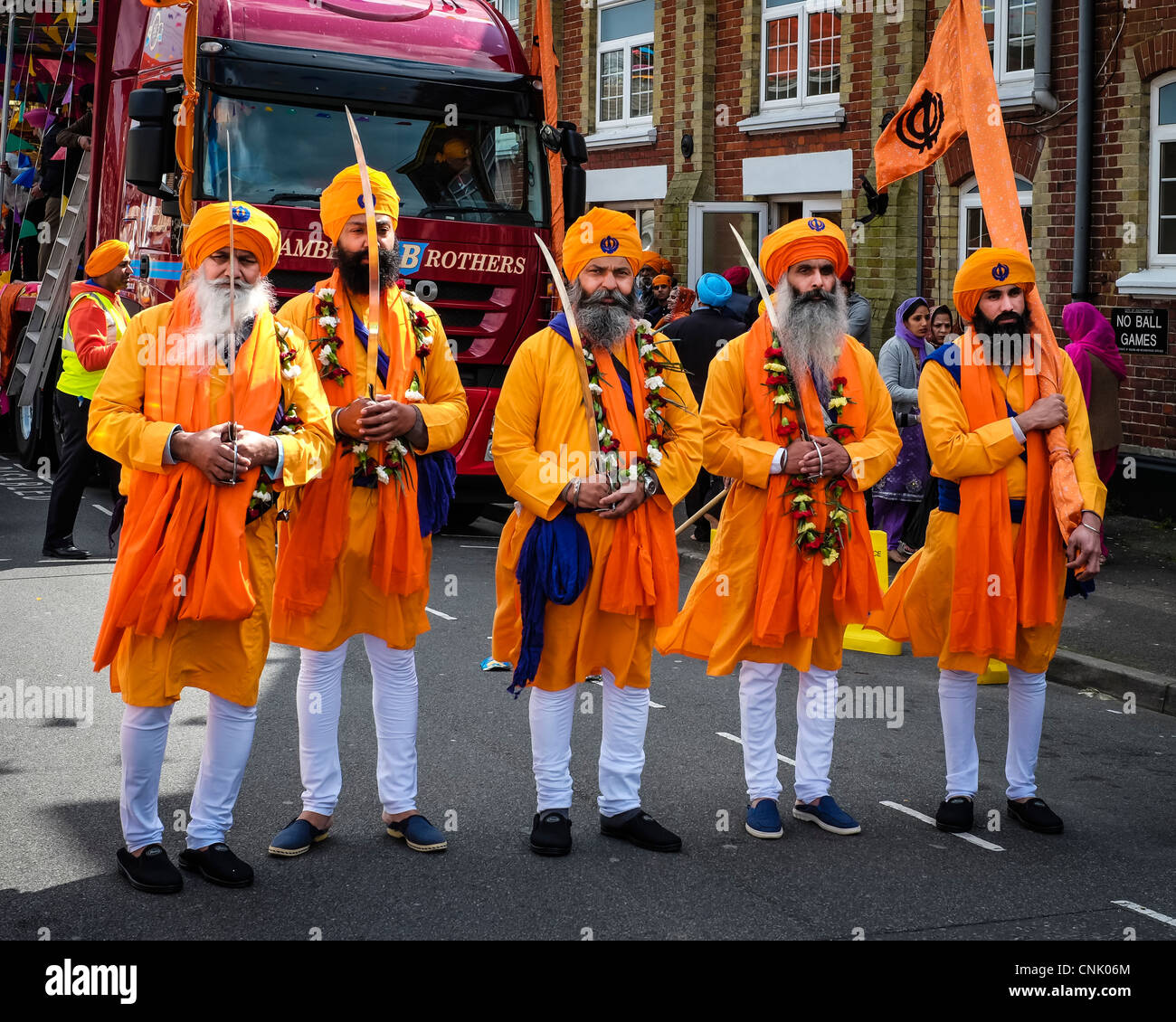 Members of the Gurdwara Honour Guard at the celebrations of Vaisakhi by ...