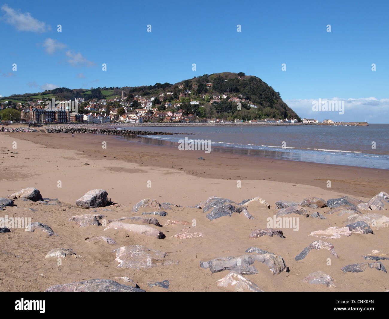 North Hill and beach. Minehead. Somerset. UK Stock Photo - Alamy