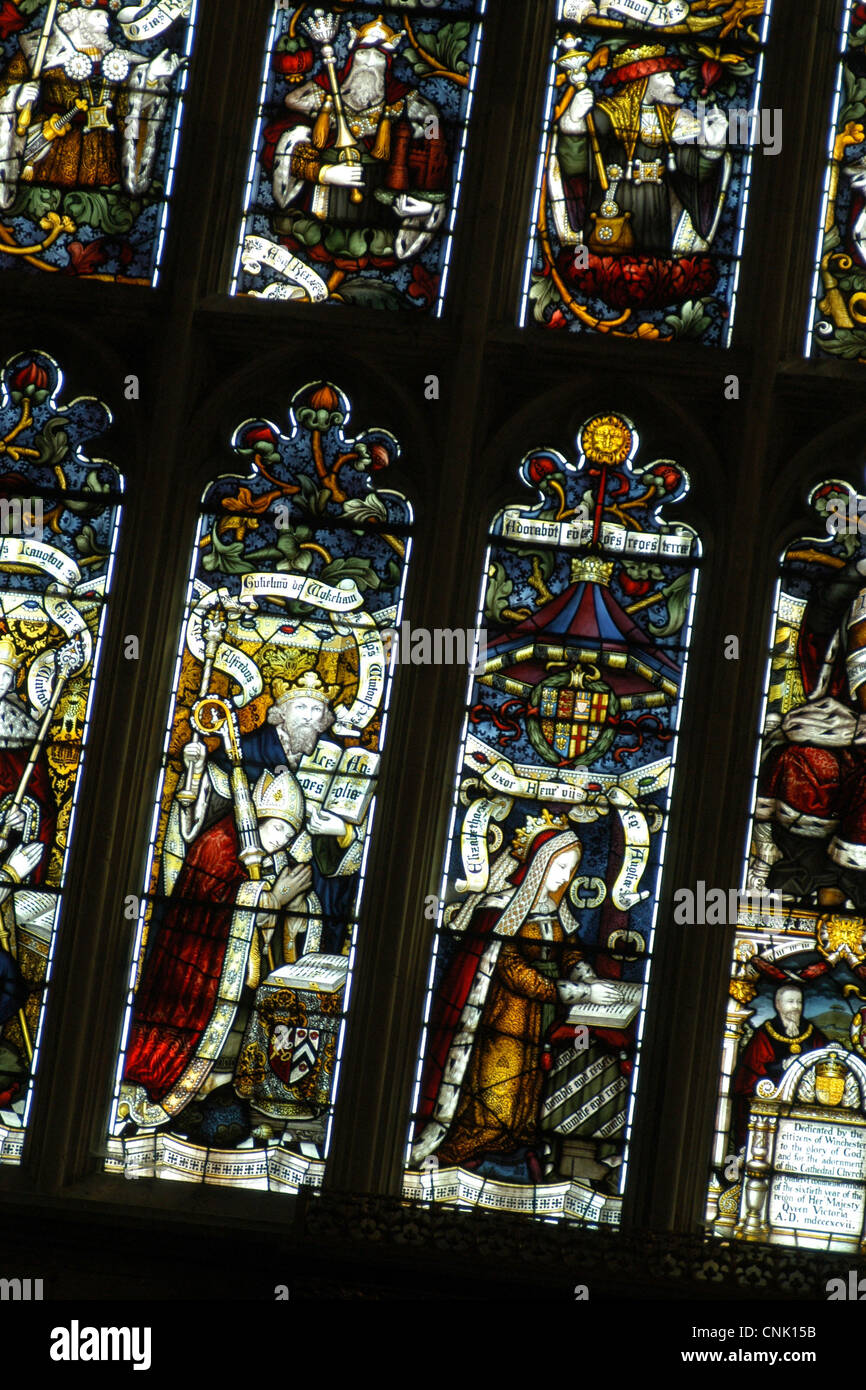 Stained glass window in the York Minster in North Yorkshire, England ...