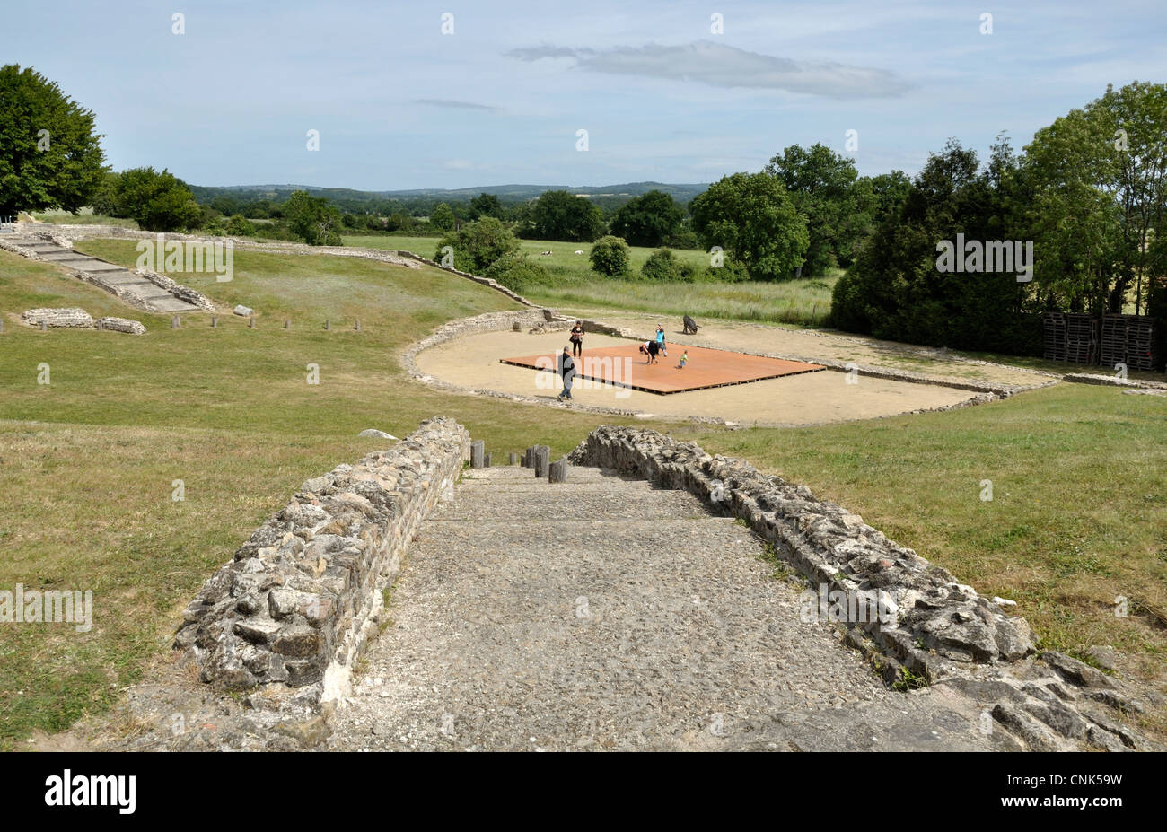 Gallo Roman Theater of Jublains gallo roman (Mayenne department Stock ...