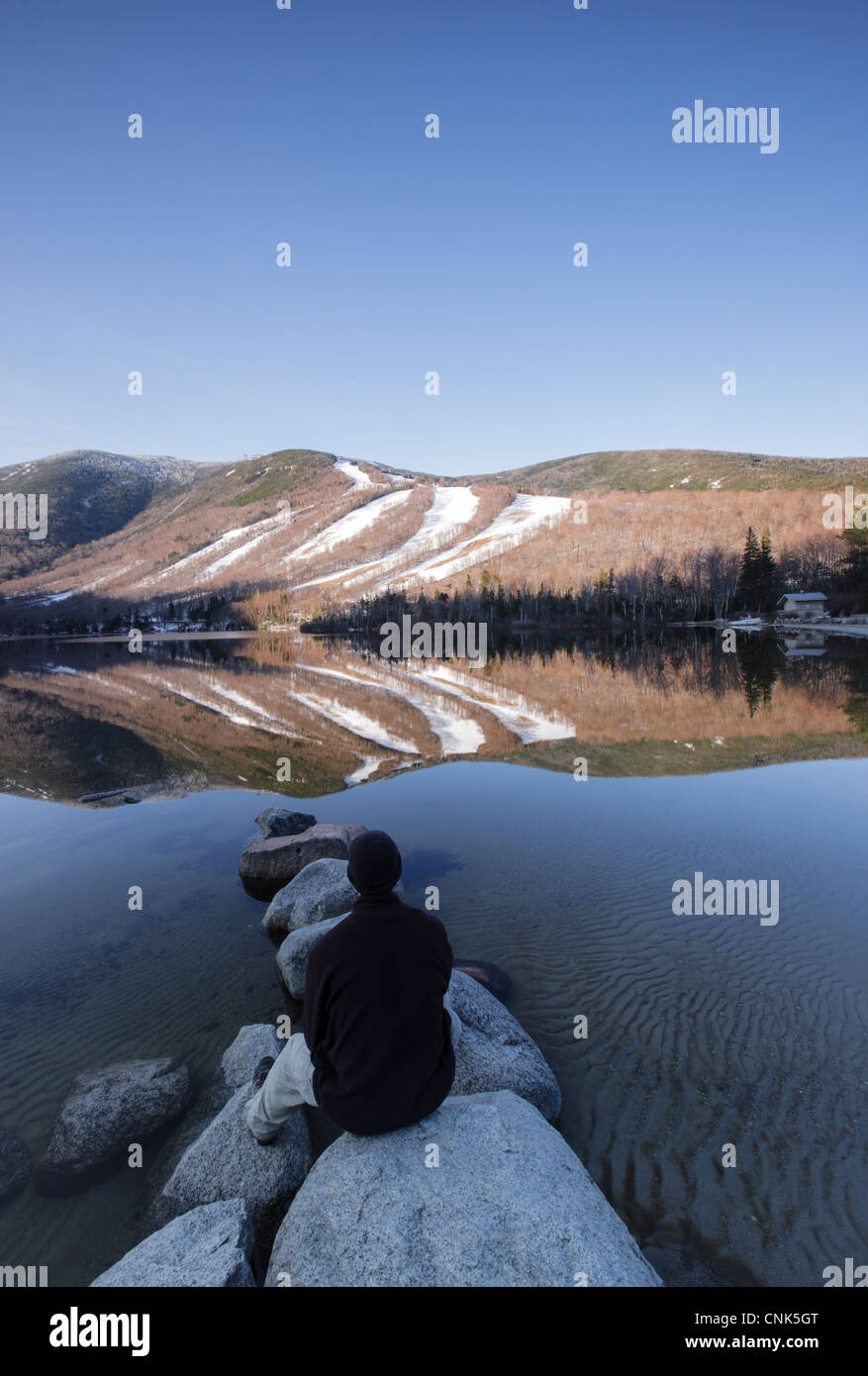 Franconia Notch State Park in the White Mountains, New Hampshire USA ...