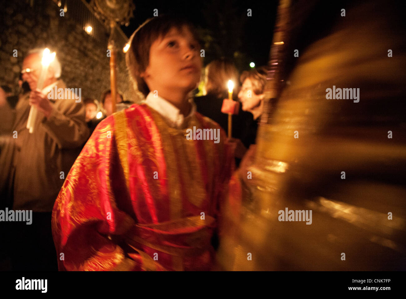 Celebrating the Resurrection of Jesus Christ in a Greek Orthodox church ...