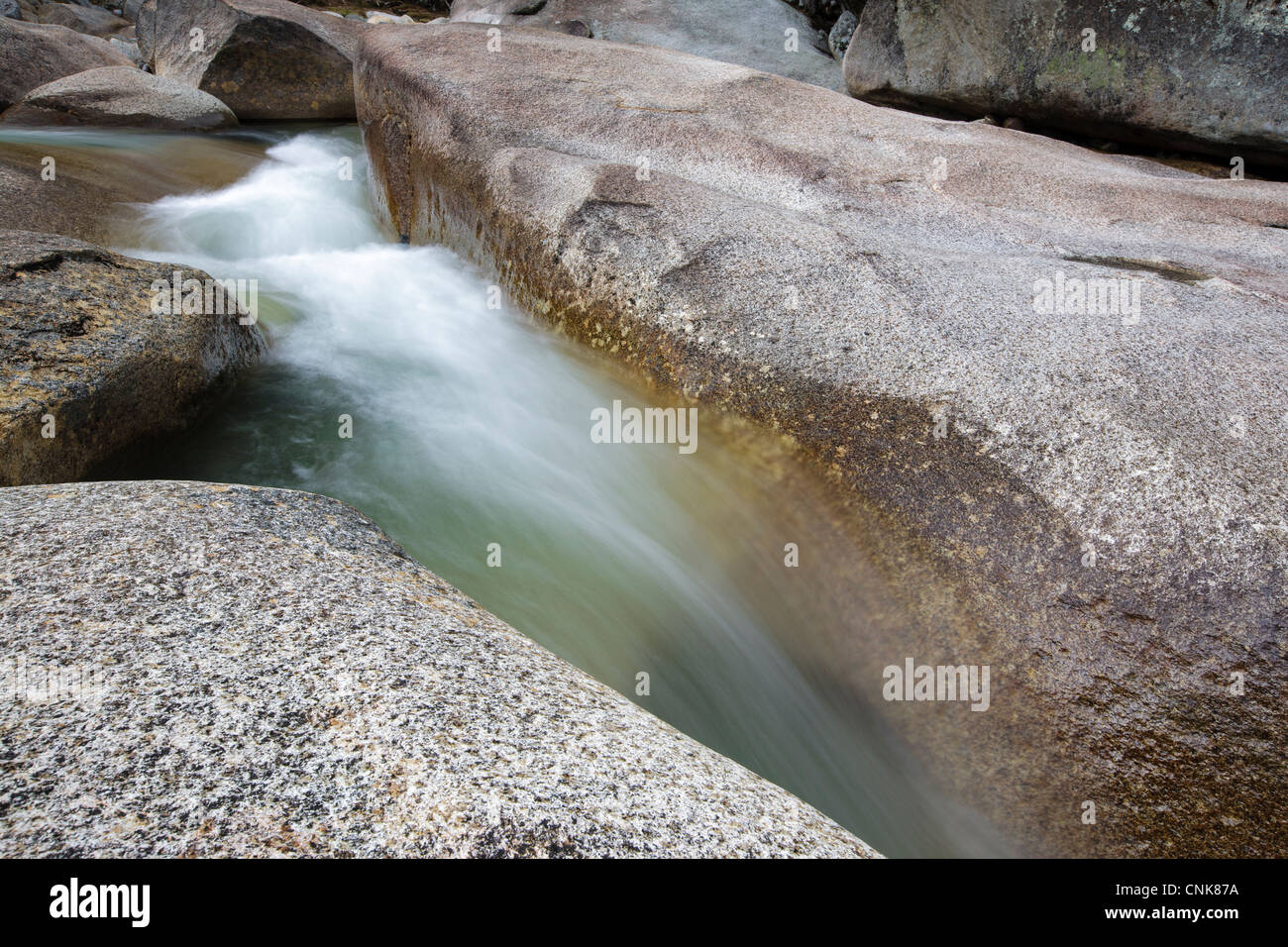 Franconia Falls along Franconia Brook in Lincoln, New Hampshire USA ...