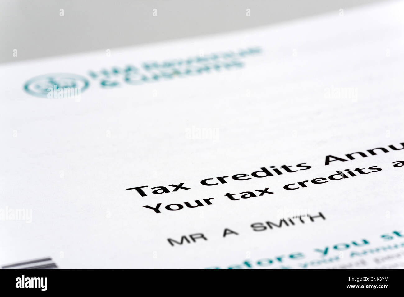 Tax credits form hi-res stock photography and images - Alamy