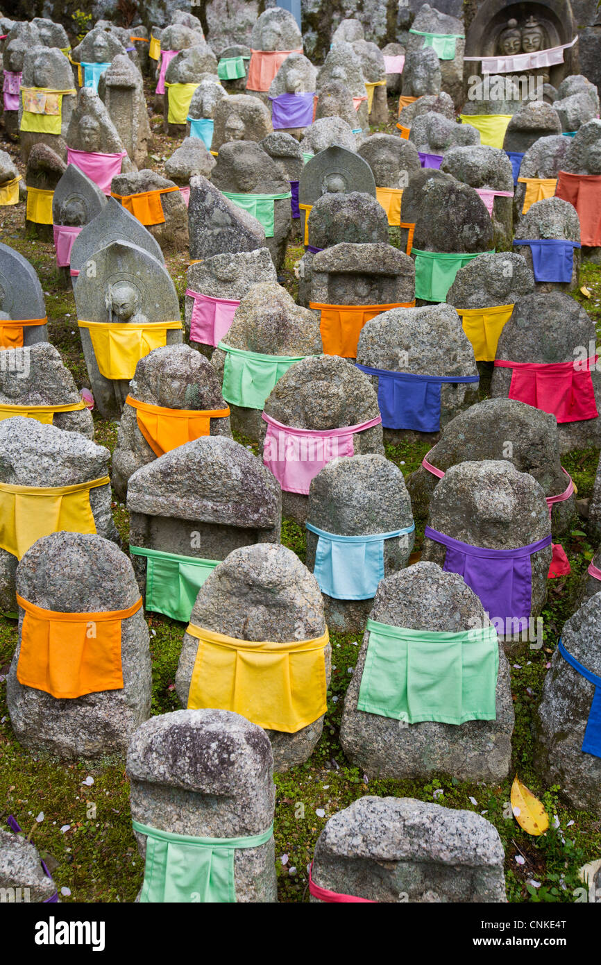 Jizo statues, in Kiyomizu Dera Temple, in Higashiyama district of Kyoto ...