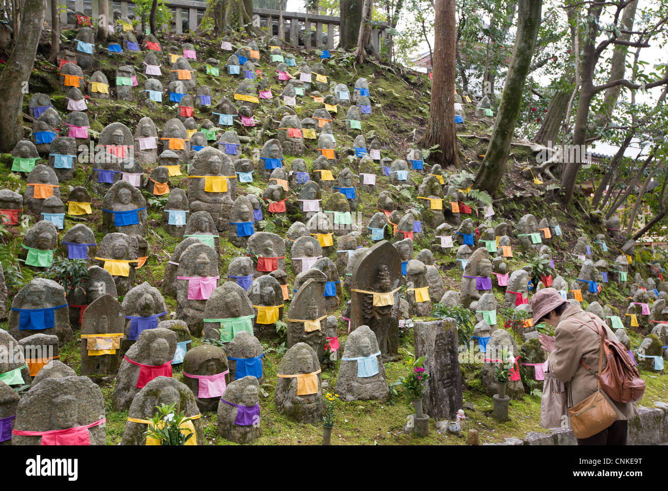 Jizo statues, in Kiyomizu Dera Temple, in Higashiyama district of Kyoto ...