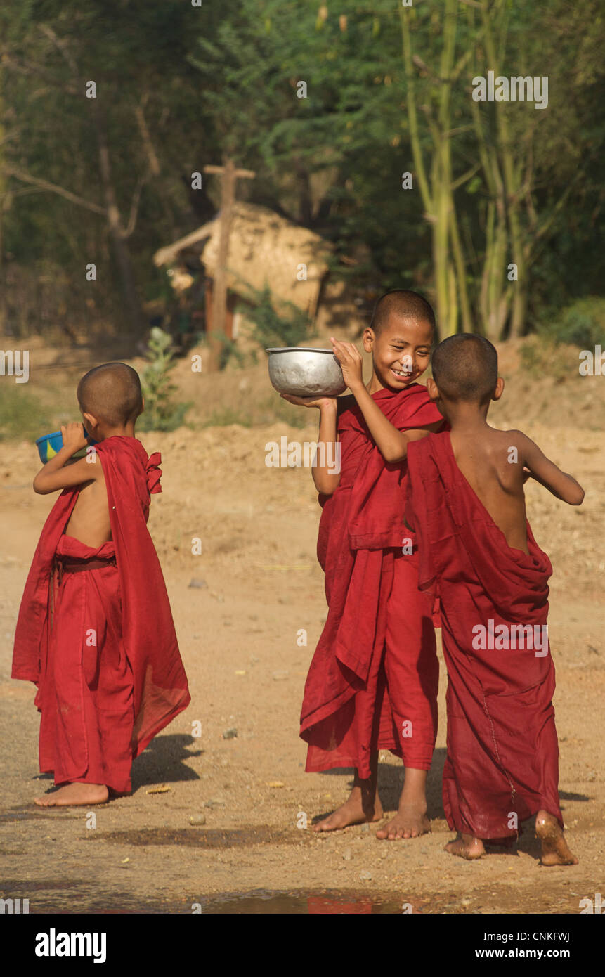 Novice monks playing hi-res stock photography and images - Alamy