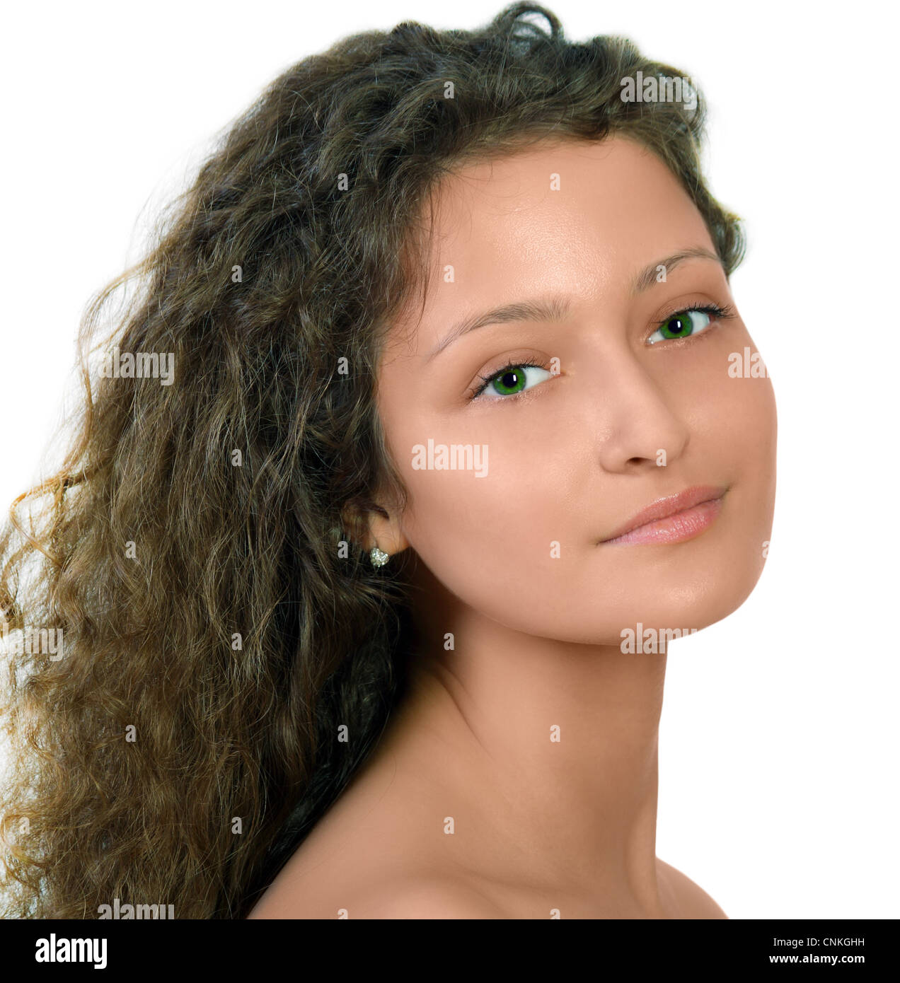 Face of a young girl Stock Photo - Alamy