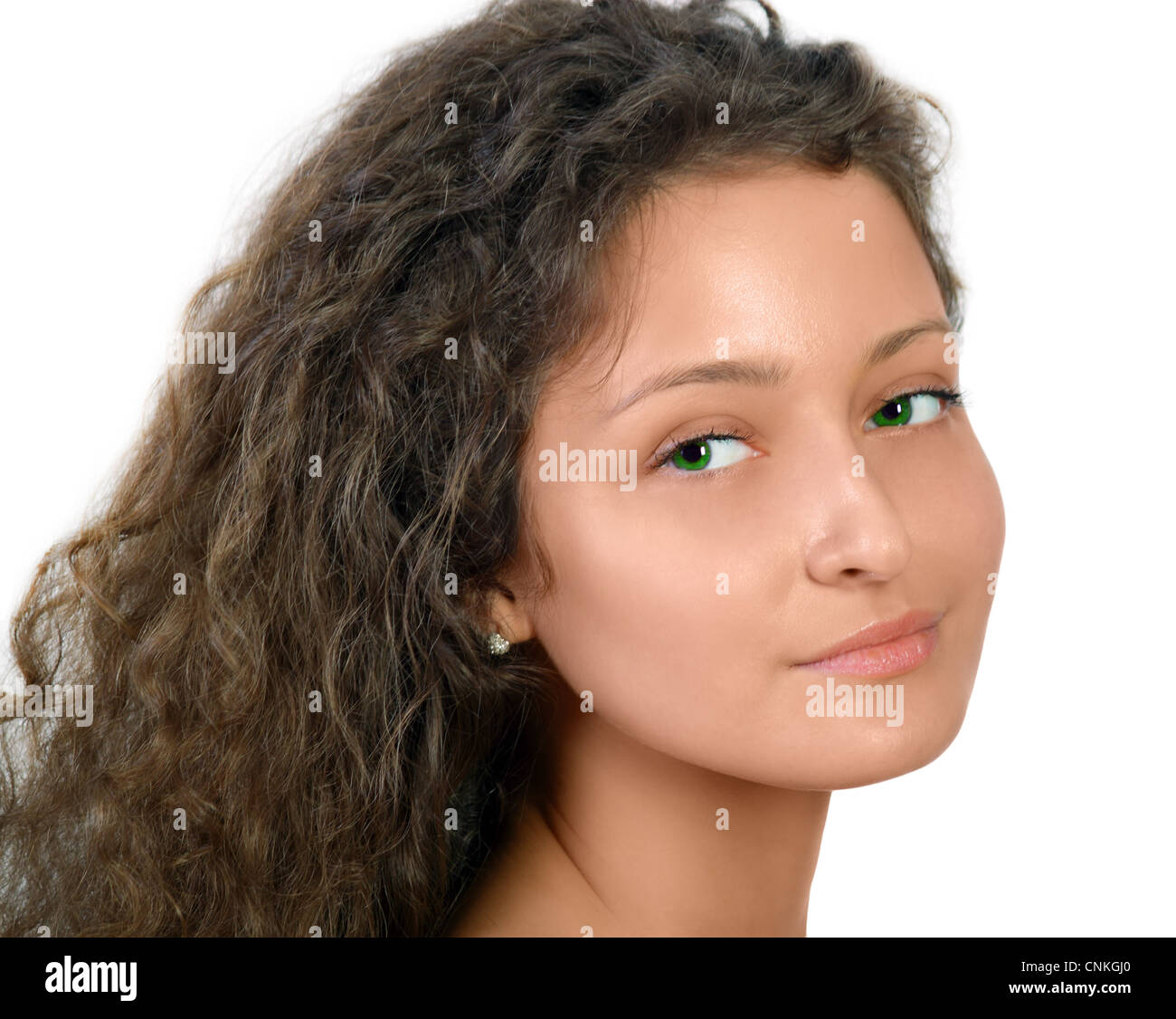 Face of a young girl Stock Photo - Alamy