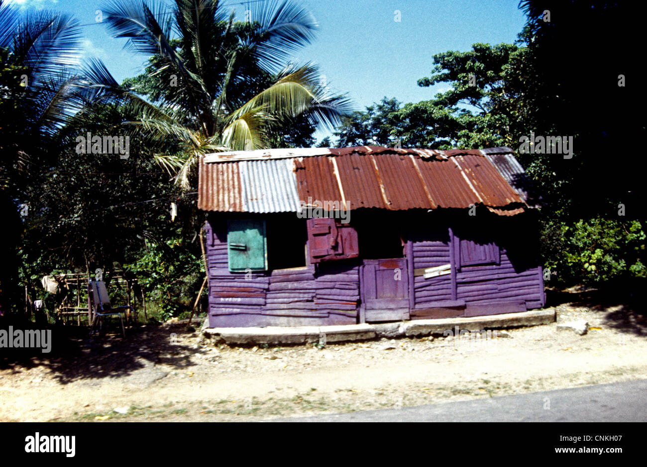 Dominican Republic Country Shack Stock Photo - Alamy
