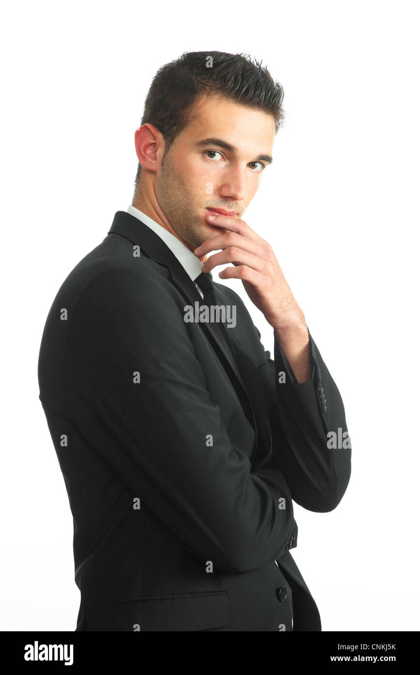 young man thinking Stock Photo - Alamy