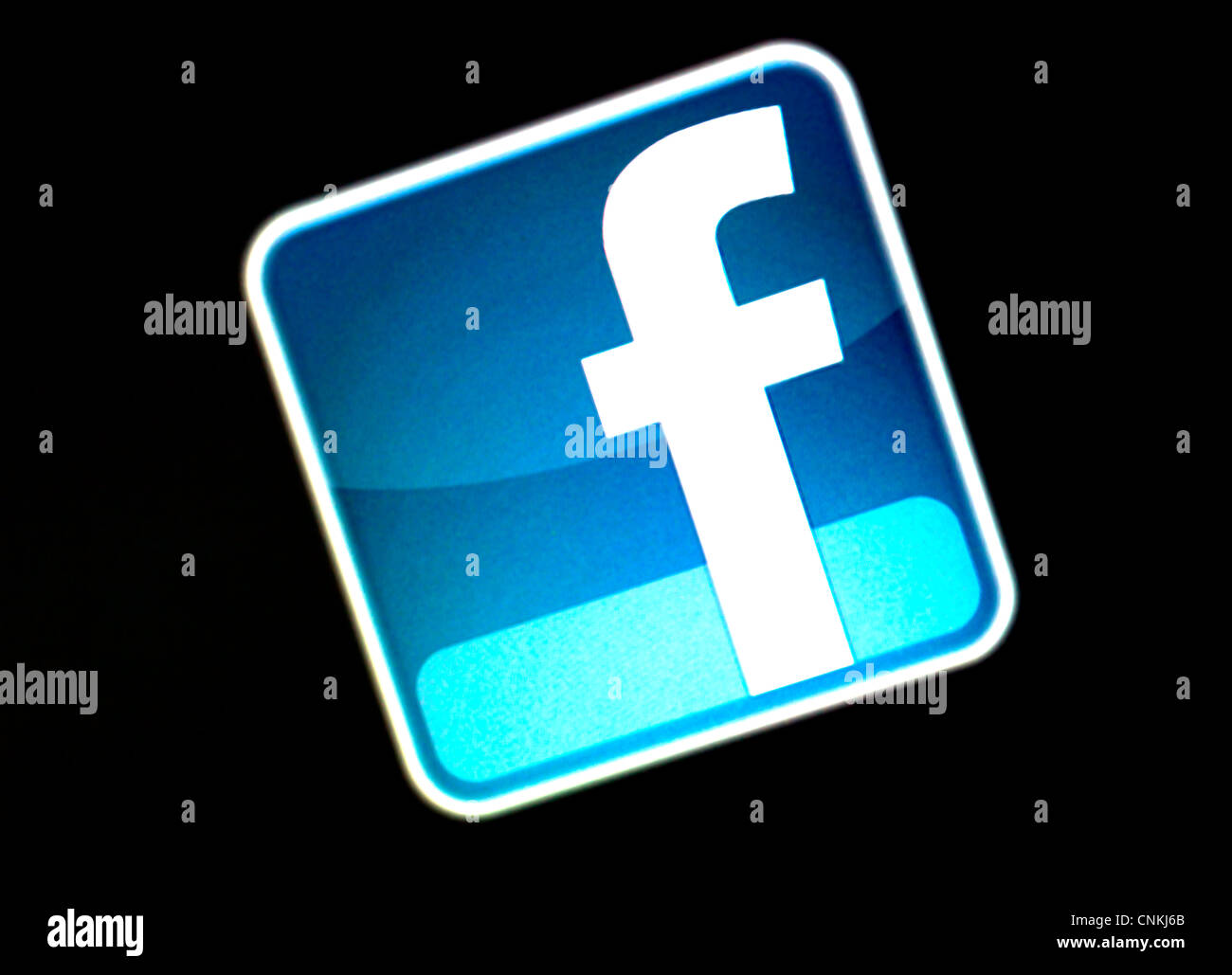 Facebook Logo Social Networking Site Stock Photo - Alamy