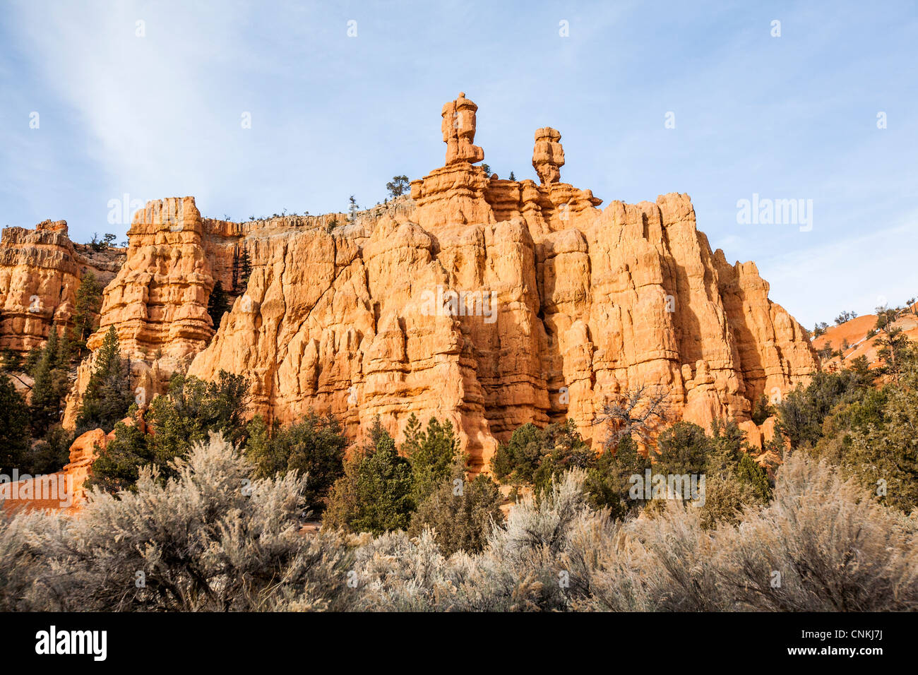 red rock formations: a set of sandstone peaks and walls called the ...