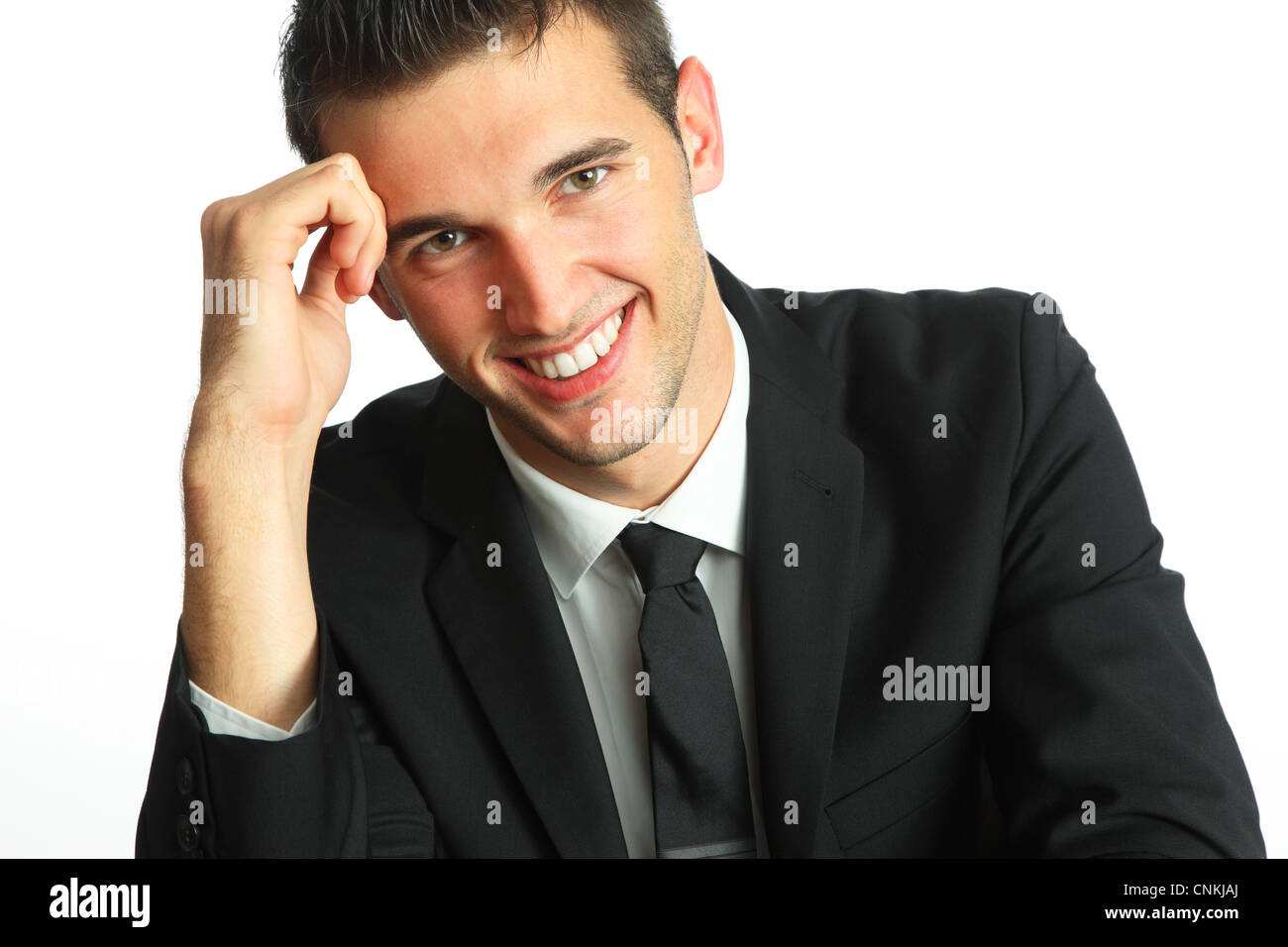 young man smiling Stock Photo - Alamy