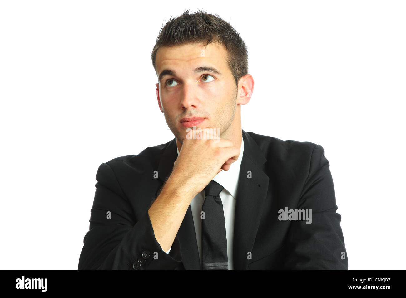 young man thinking Stock Photo - Alamy