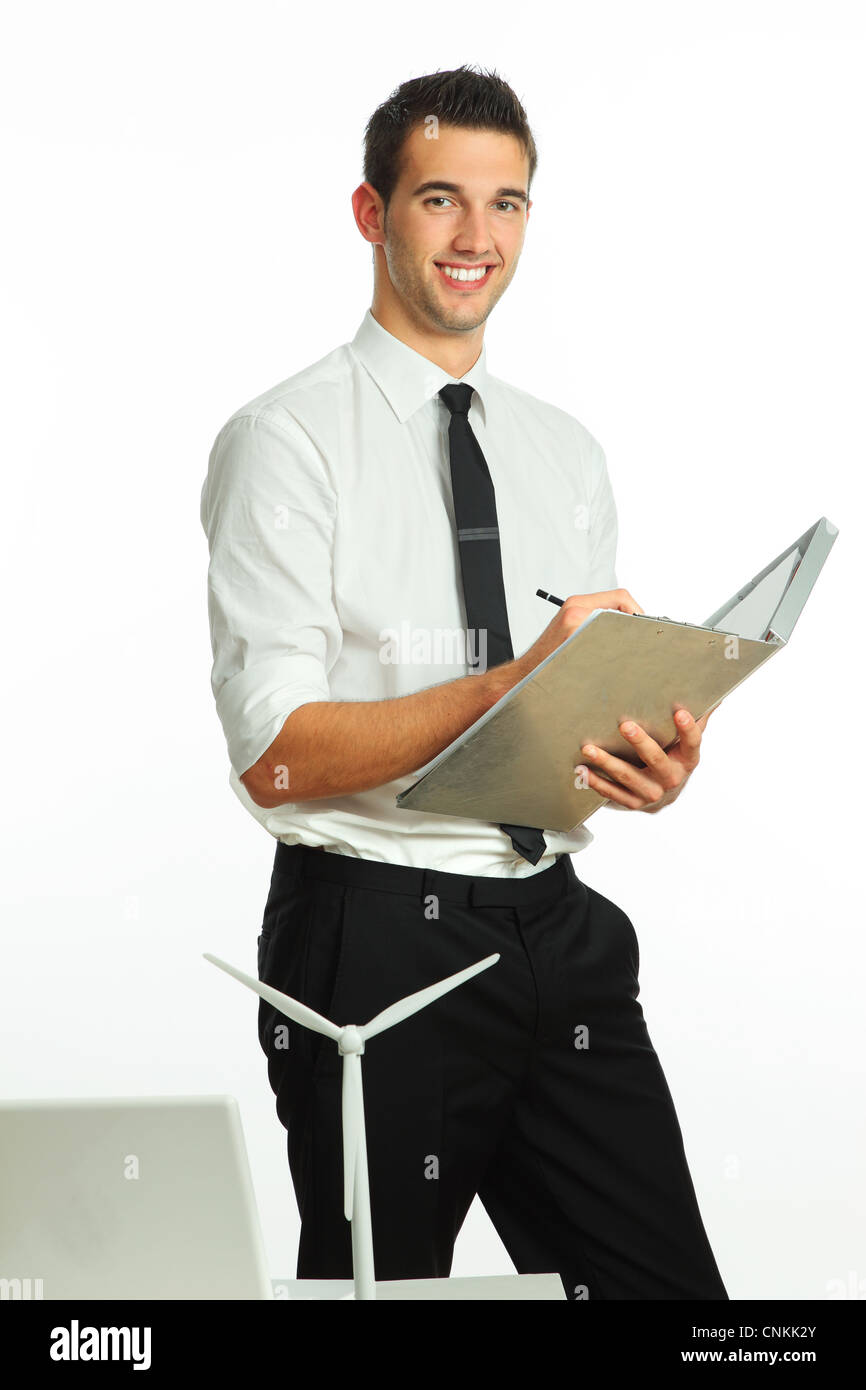 business man in office Stock Photo - Alamy