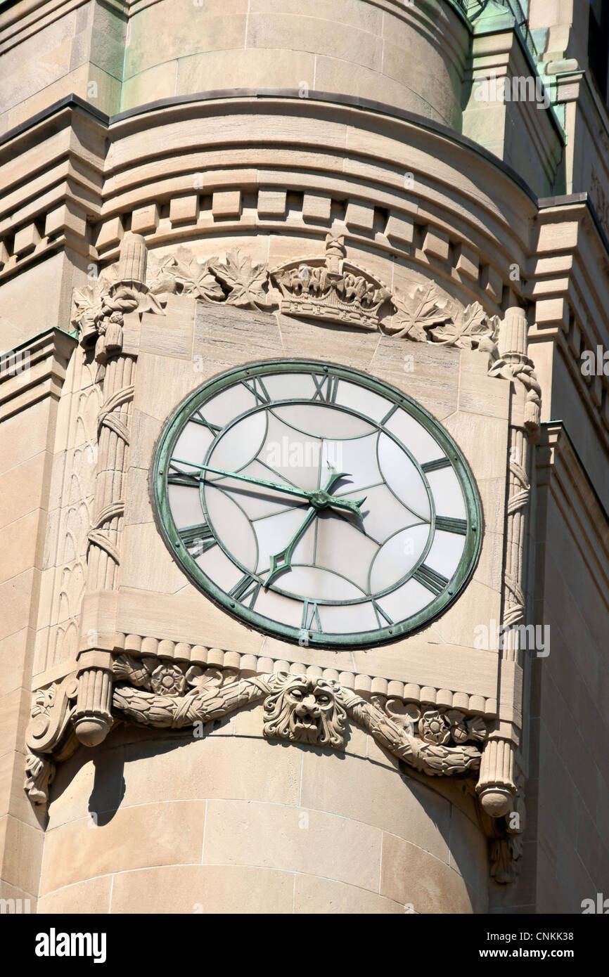 Detail of the historic building of the Canadian Central Post Office ...