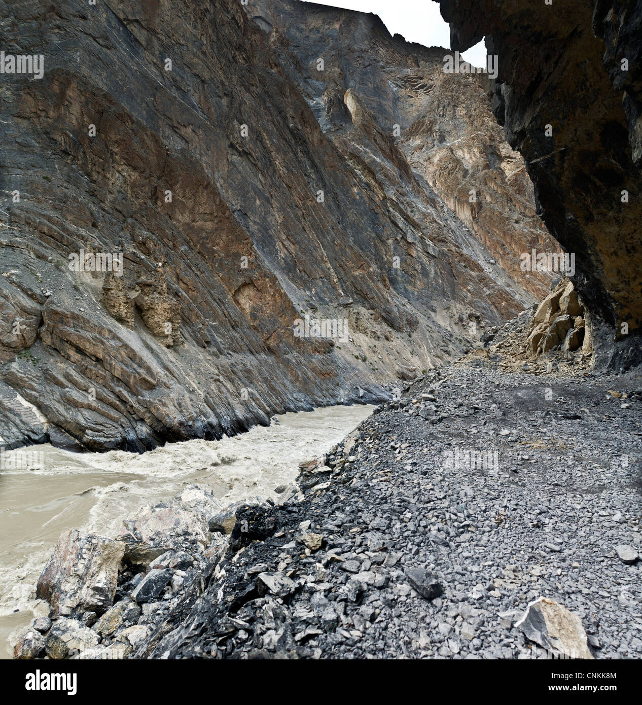 Place where accident occured during formation rock cutting on a ...