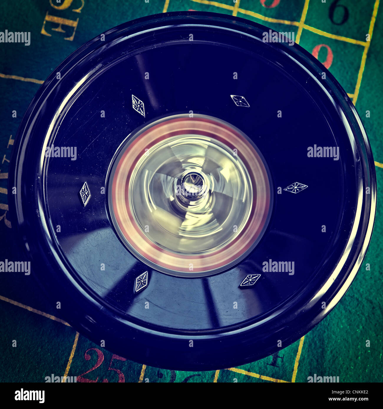 Roulette game table and game chips Stock Photo - Alamy