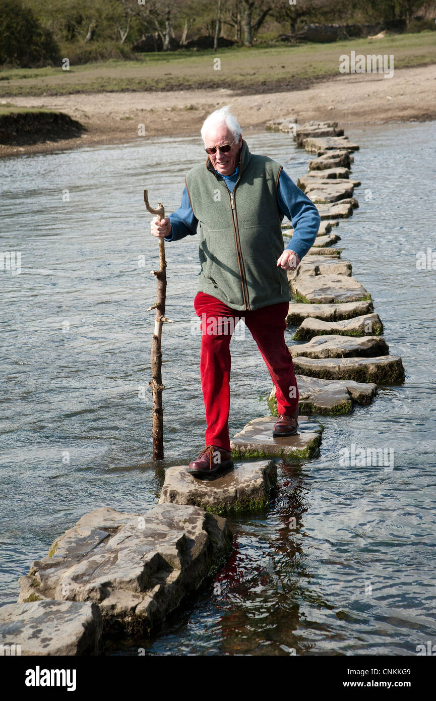Walking On Stepping Stones Stock Photos & Walking On Stepping Stones ...