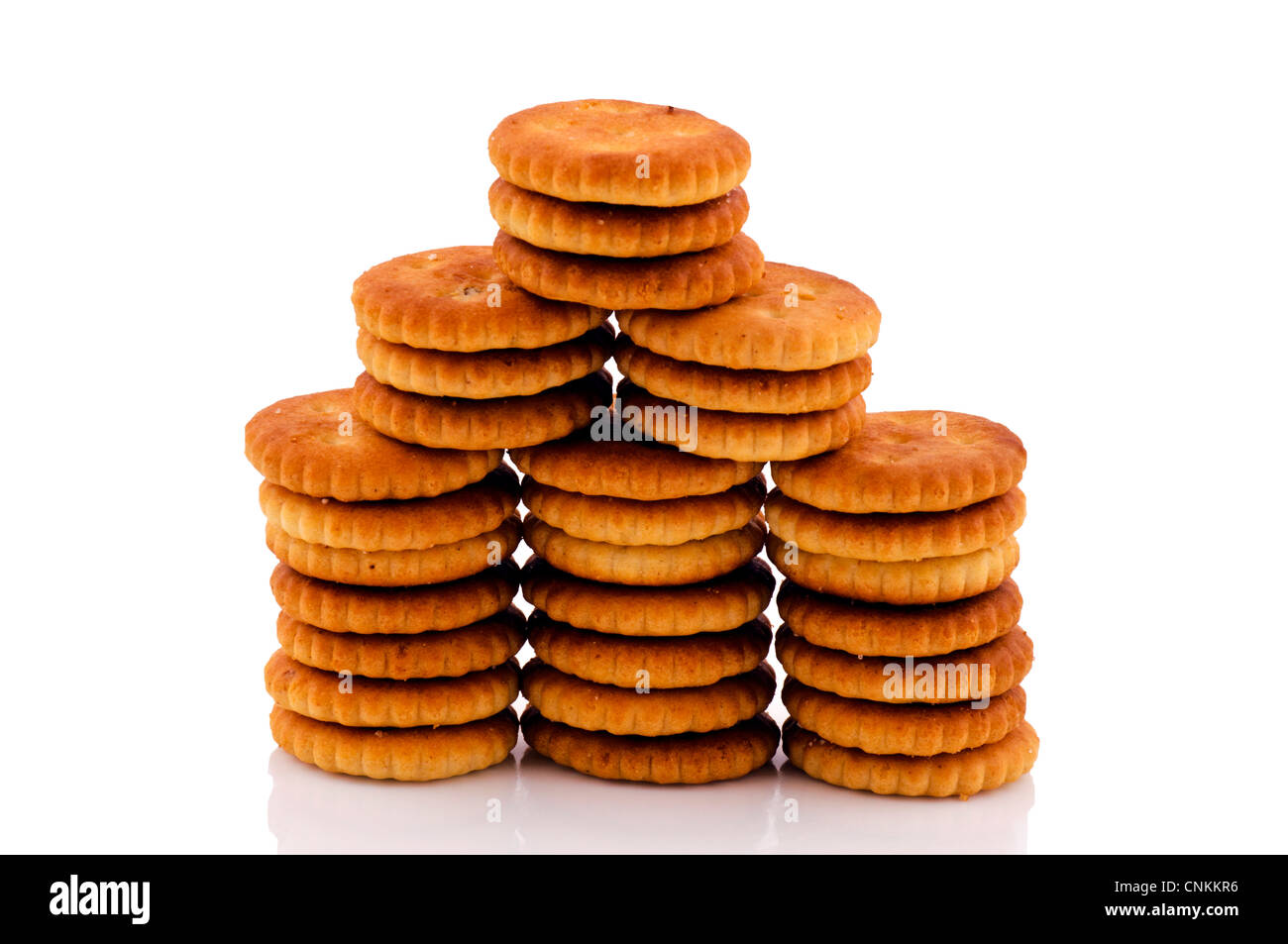 Cracker tower isolated on the white Stock Photo - Alamy