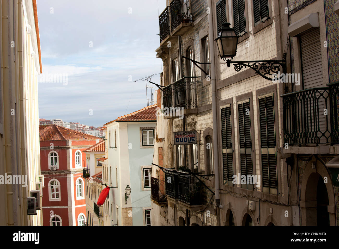 A street view Lisbon, Portugal Stock Photo - Alamy