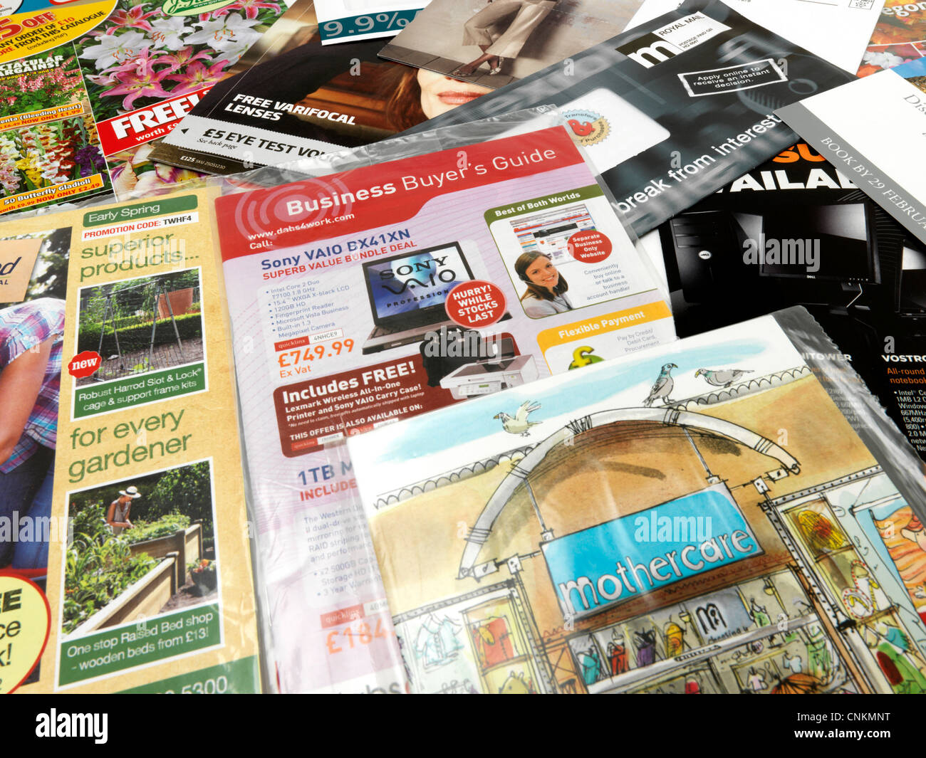 A Pile Of Direct Mail Stock Photo - Alamy