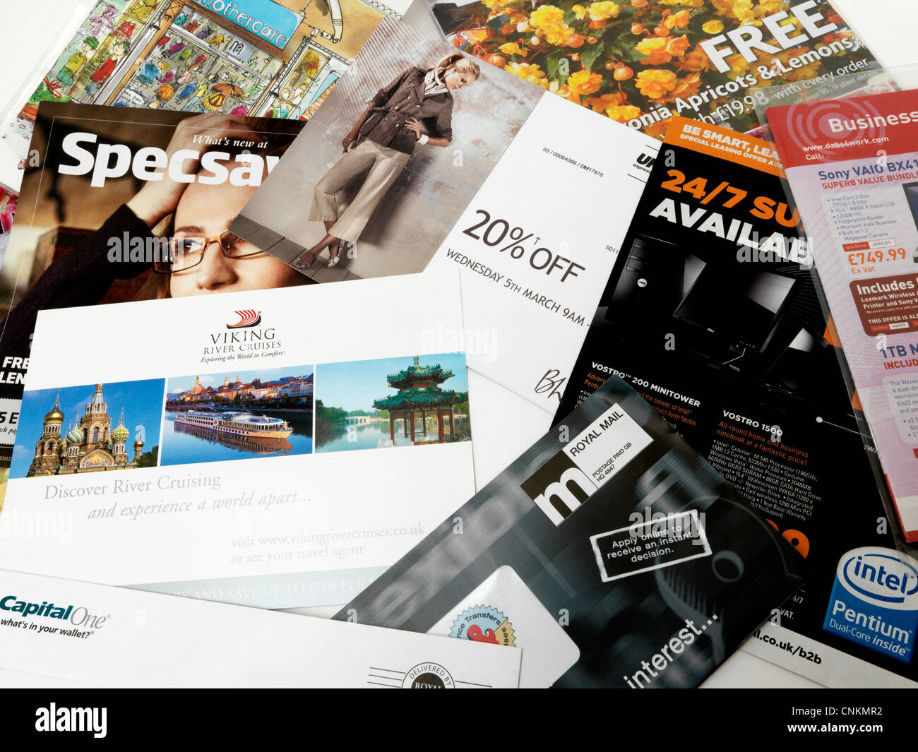 A Pile Of Direct Mail Stock Photo - Alamy
