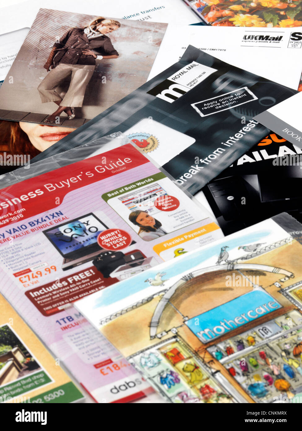 A Pile Of Direct Mail Stock Photo - Alamy