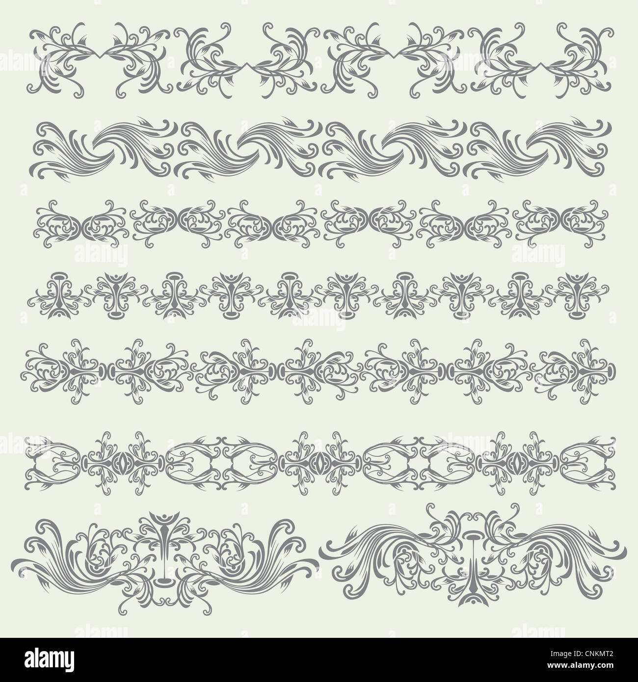 Vintage Floral Ornaments Set Stock Photo - Alamy Vintage Floral Ornaments Set Stock Photo - Alamy