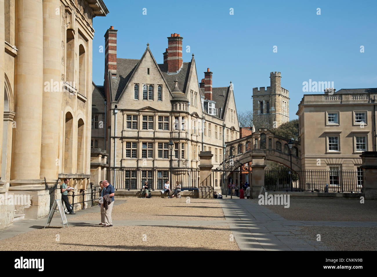 Hertford College & Bridge of Sighs Oxford University seen from ...