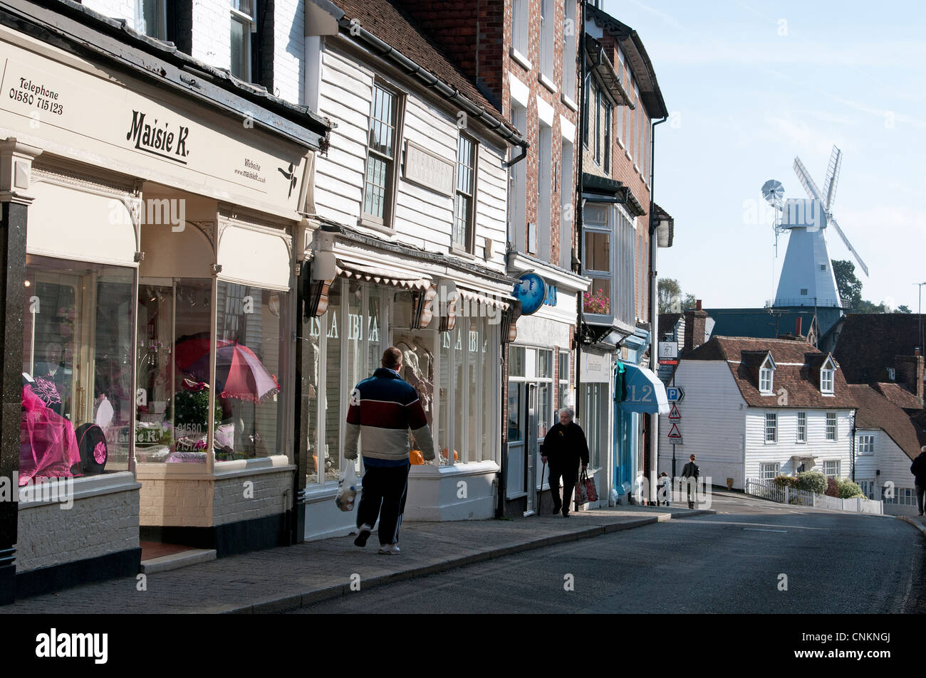 Cranbrook a small historic town in South East Kent England with a ...