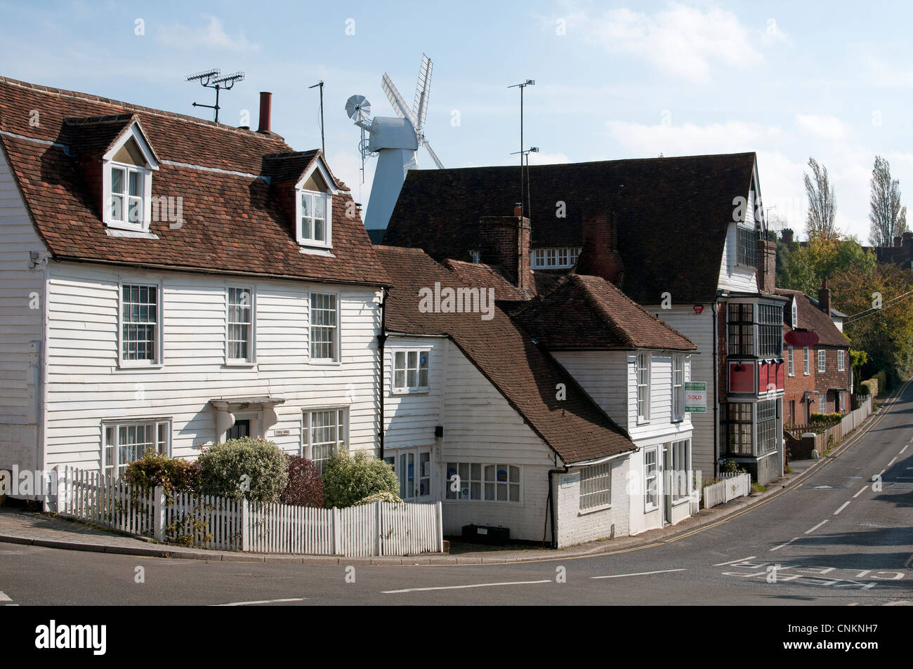 Cranbrook a small historic town in South East Kent England with a ...