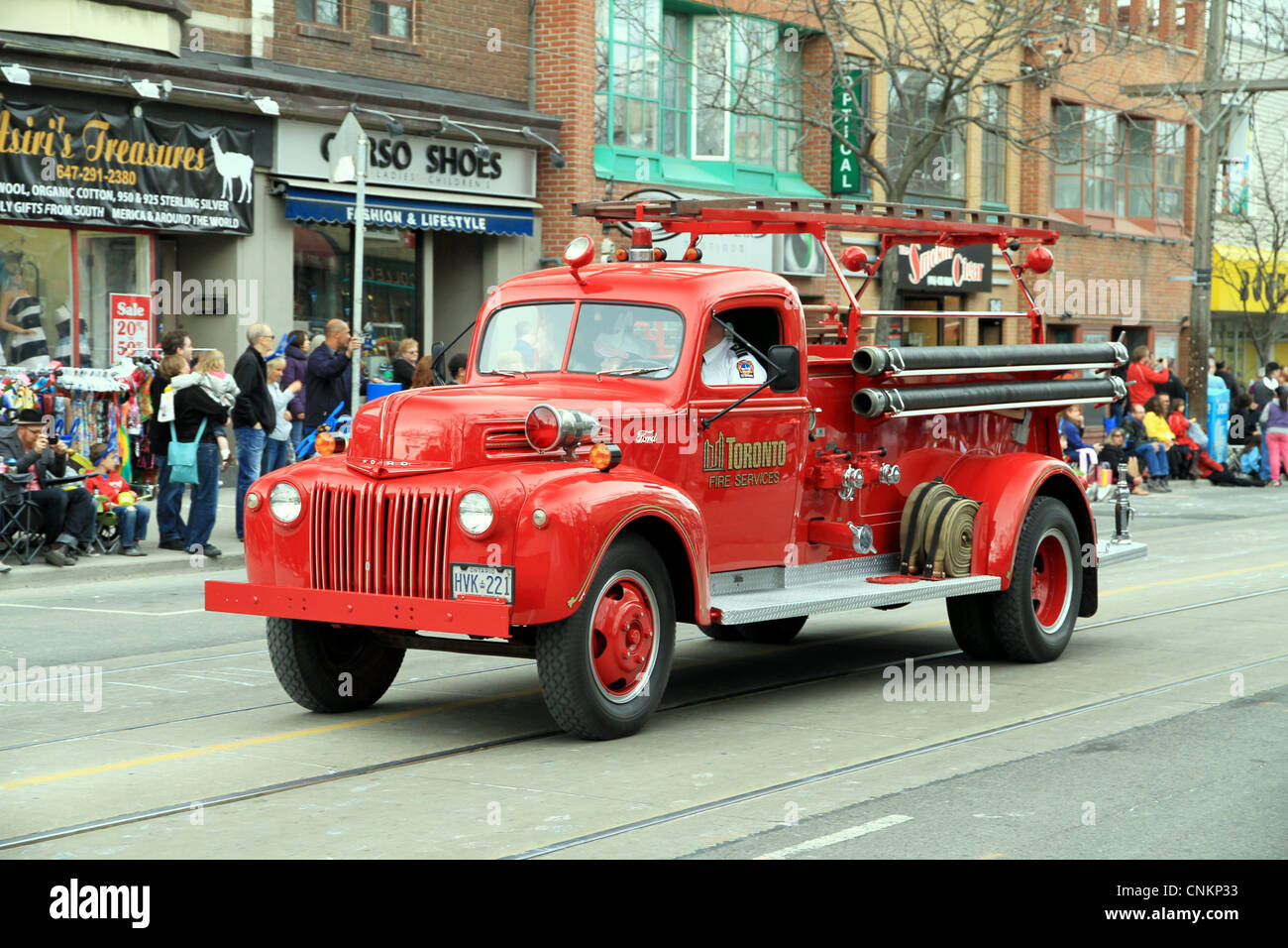 Old Toronto Fire Truck Stock Photo - Alamy