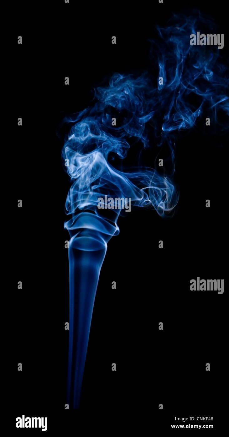 wisp of smoke on black Stock Photo - Alamy