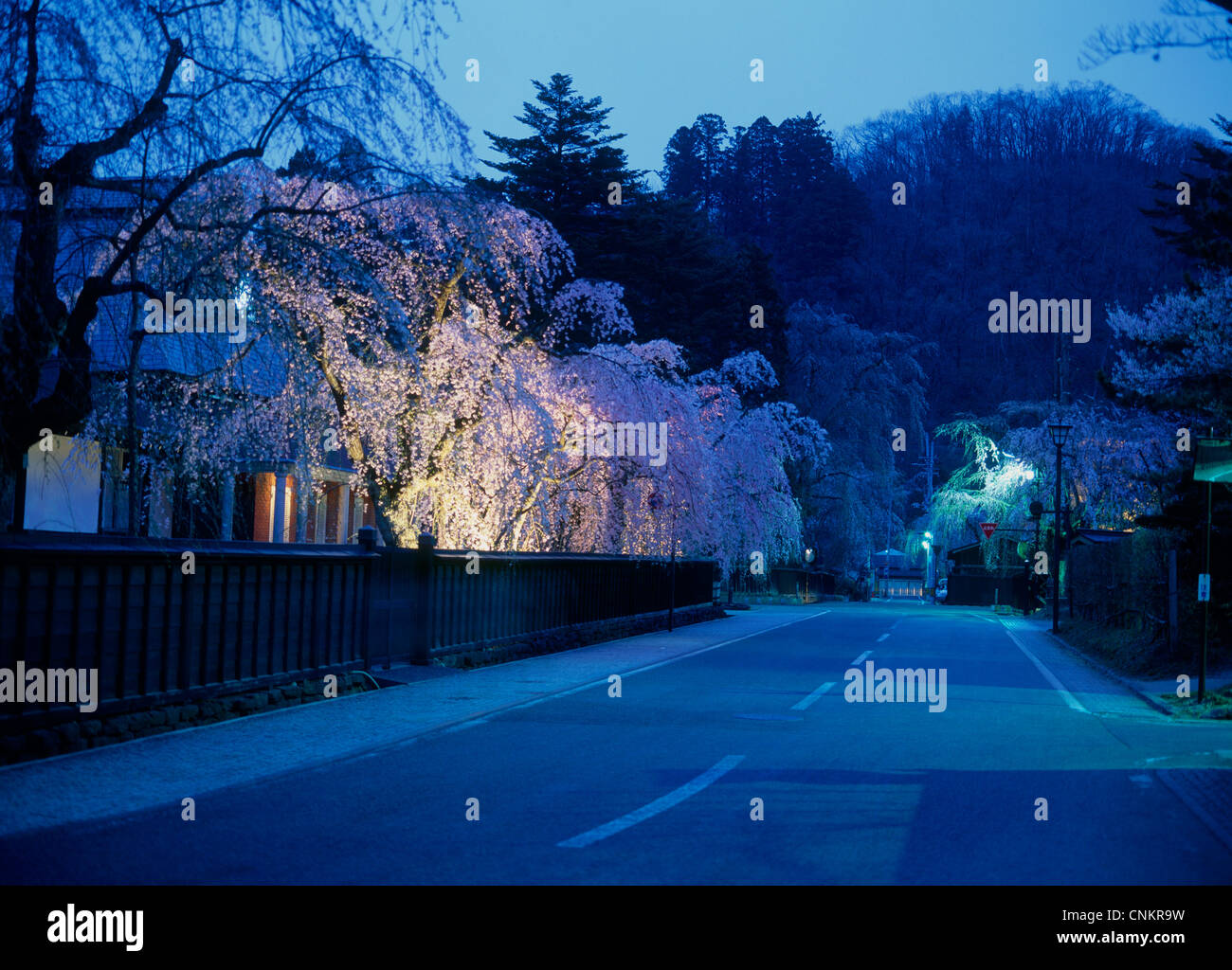 Dawn at Kakunodate, Semboku, Akita, Japan Stock Photo - Alamy