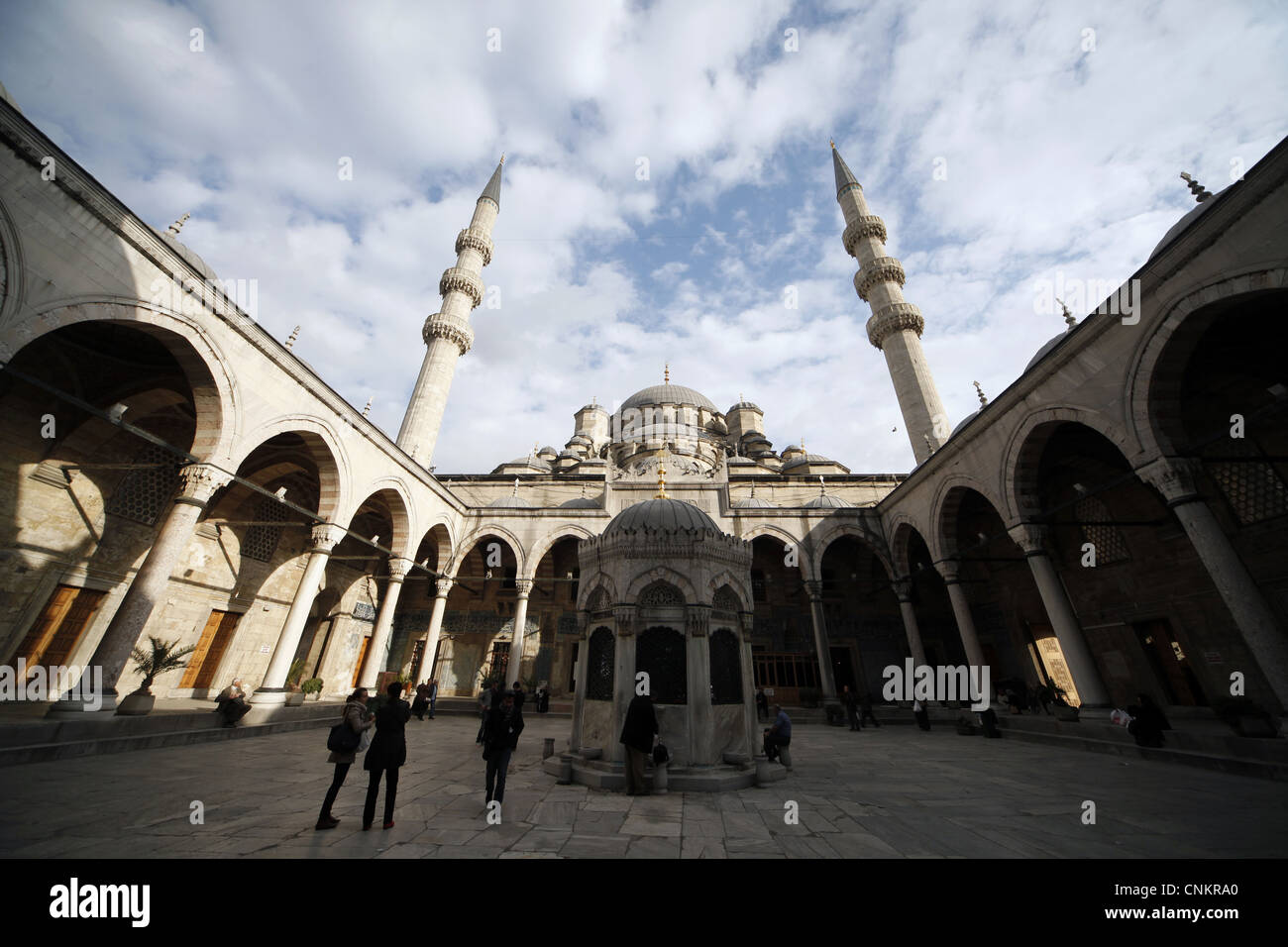 NEW MOSQUE YENI CAMI EMINONU ISTANBUL TURKEY 27 March 2012 Stock Photo ...